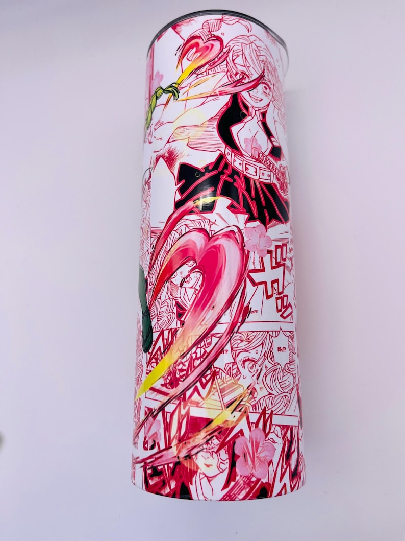 Mitsuri Inspired Demon Slayer Anime 20oz Skinny Tumbler Hot & Cold ...