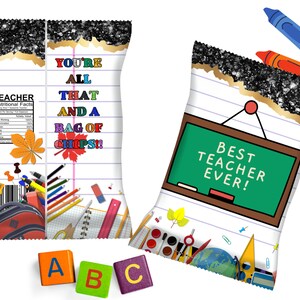 Teacher Appreciation Week, Chip Bags, Teachers Appreciation Week - Etsy