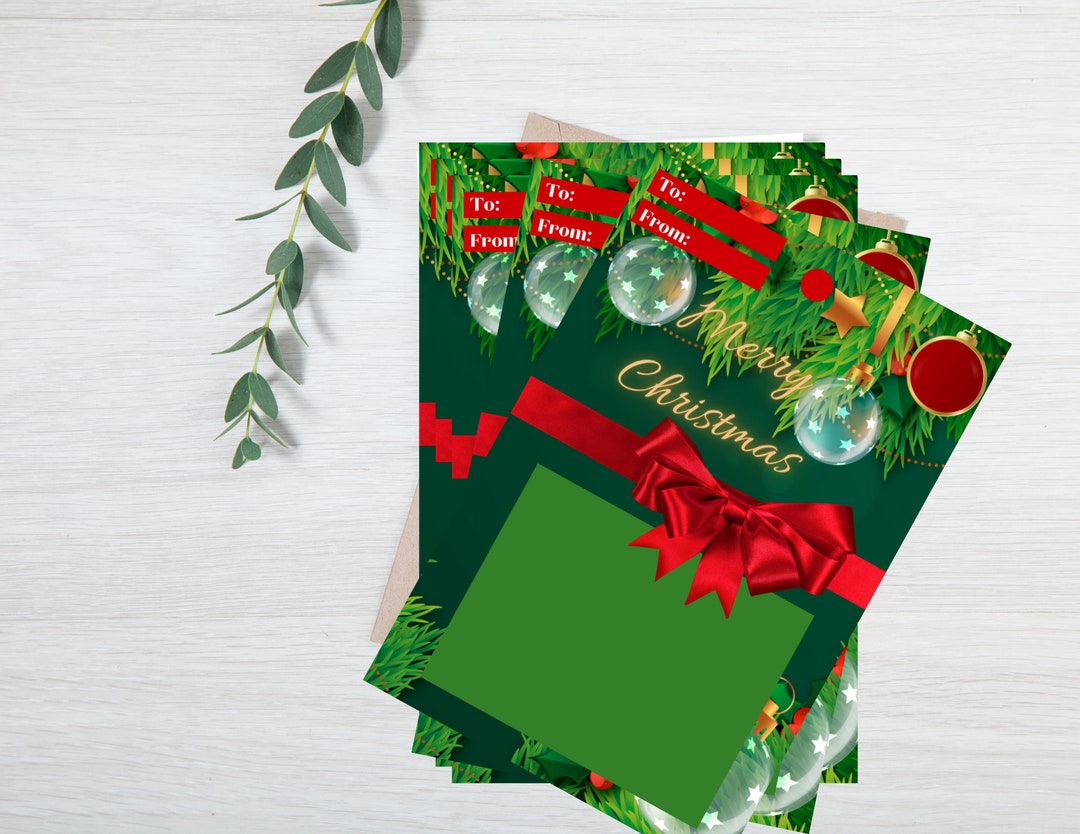 Gift Card, Printable Christmas Money Card Gift Card - Etsy