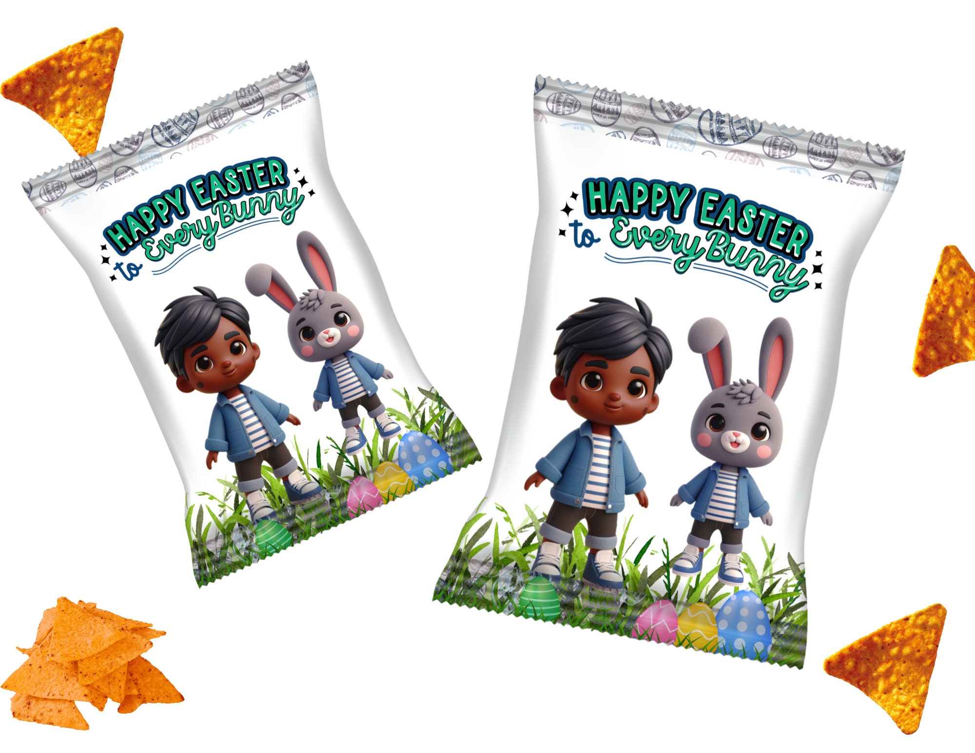 Easter Chip Bag Label, Chip Bag Template, Template, Chipbag, Easter ...
