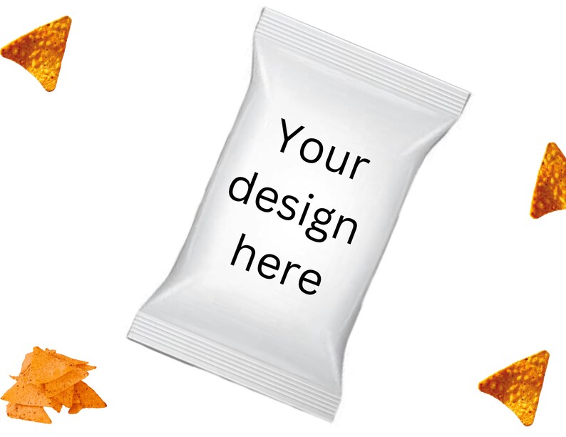 Chip Bag Template, Custom Digital Chip Bag Template, Chip Bags, Chip ...