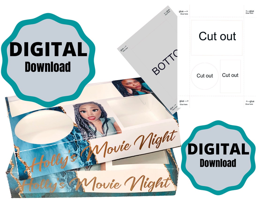 Instant Download SVG Movie Tray SVG Snack Tray Movie Tray - Etsy UK