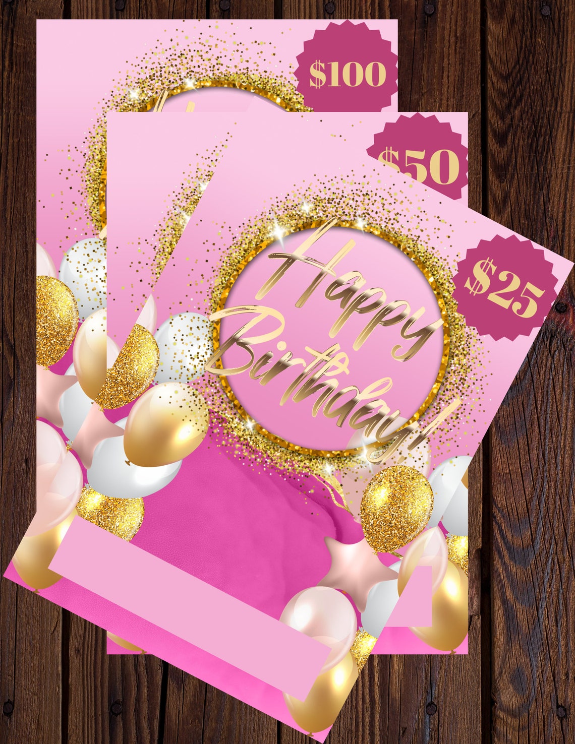Gift Card, Printable Birthday Money Card - Etsy