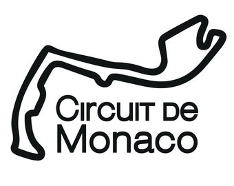 Monaco Race Track Decal - Etsy