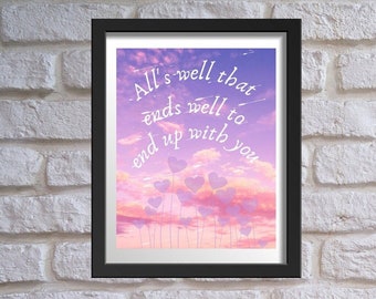 TAYLOR SWIFT Inspired Poster / LOVER Album Poster / Digital Print ...