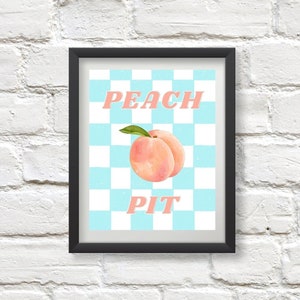 Peach Pit Band Music Poster / Print - Etsy
