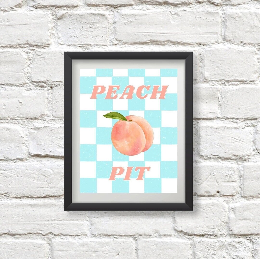 Peach Pit Band Music Poster / Print - Etsy