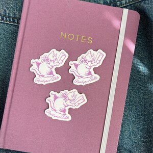 Read Your Bible Christian Sticker | Cat With Bow L Coquette Core ...