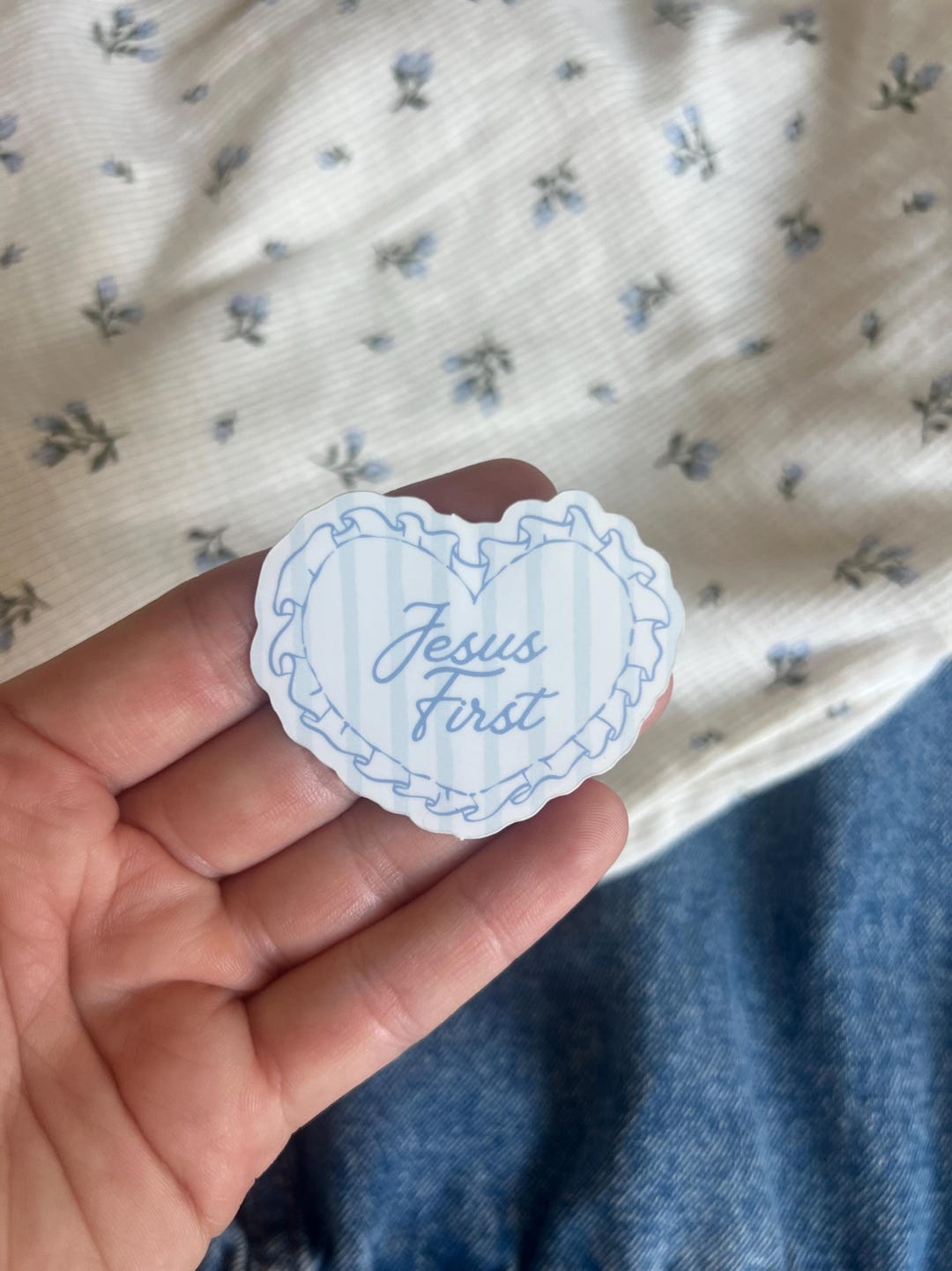 Jesus First Christian Sticker | Vintage Love Heart | Matthew 6:33 Bible ...