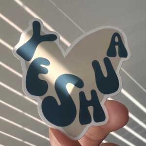 Yeshua Sticker, Jesus Sticker, Yahweh Saves, Retro, Trendy, Christian ...