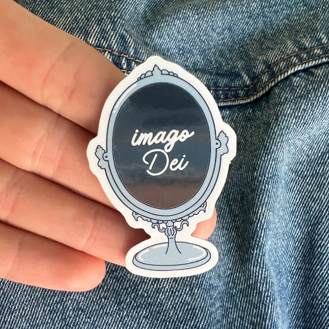 Imago Dei Vintage Mirror Sticker Genesis 1:27 Made in the Image of God ...