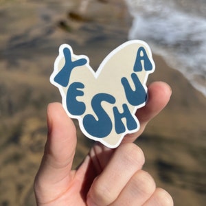 Yeshua Sticker, Jesus Sticker, Yahweh Saves, Retro, Trendy, Christian ...
