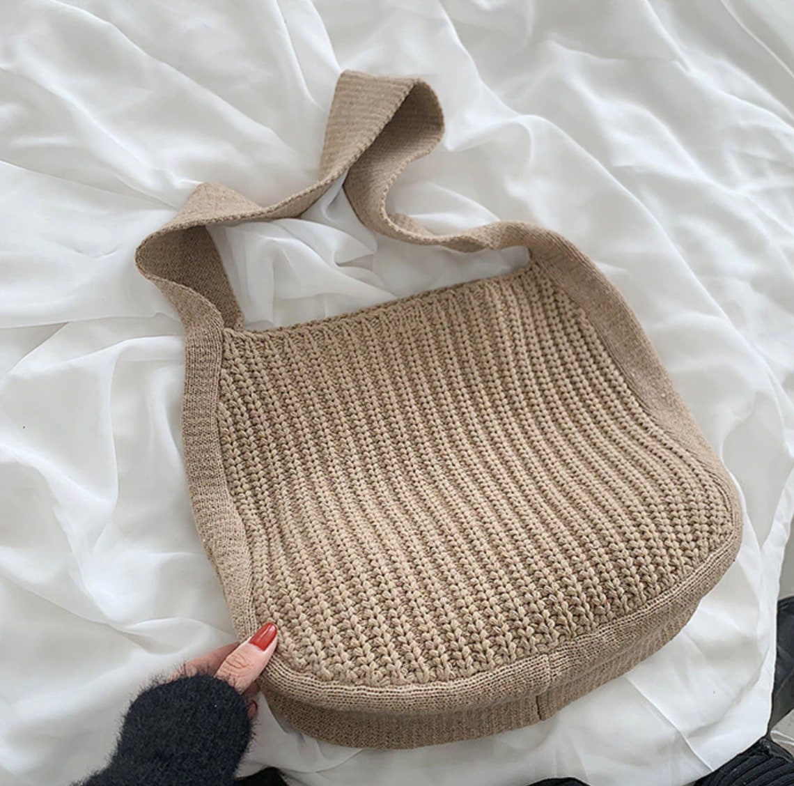 Crochet Crossbody Bag Cute Tote Bag Knitted Bag - Etsy