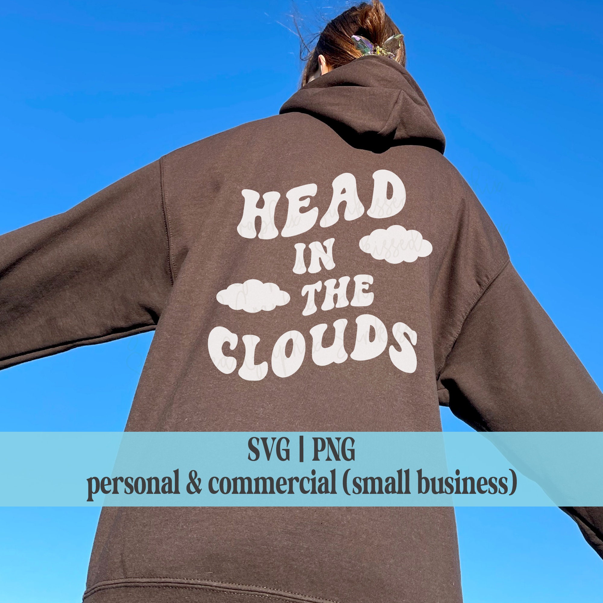 Head in the Clouds Trendy Svg Cute Png Files Aesthetic Svg - Etsy