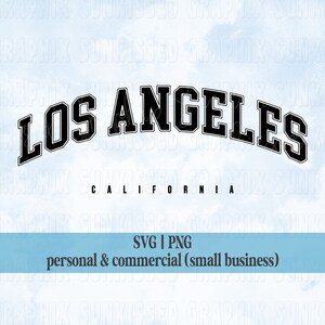 Los Angeles California SVG Los Angeles Svg Trendy Svg Aesthetic Svg ...