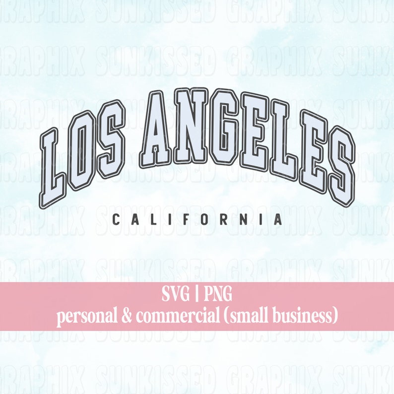 Los Angeles California SVG Los Angeles Svg Trendy Svg - Etsy