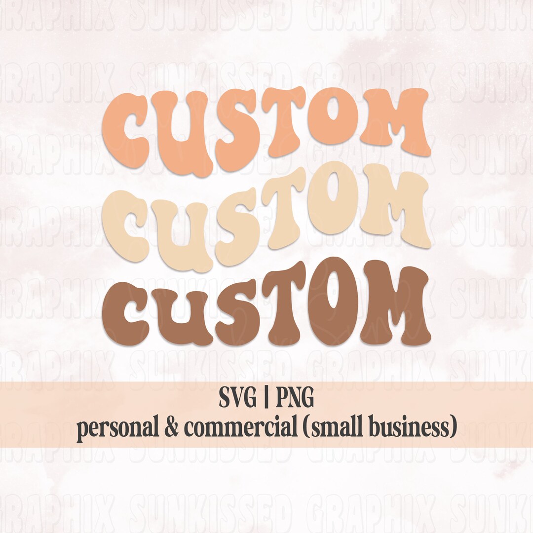 Custom Text SVG Trendy Svg Wavy Text Svg Wavy Font Popular Svg - Etsy