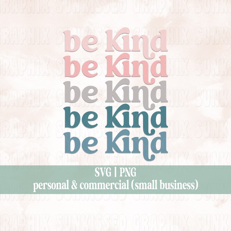 Be Kind PNG Be Kind SVG Be Kind Positive Svg - Etsy