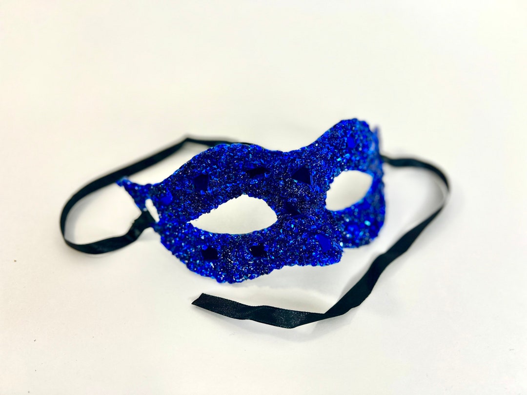 Blue Makara Masquerade Mirror Mask, Available in Different Colors ...