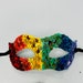 Rainbow Makara Mirror Mask, Multicolored, Masquerade. Pride Month.with ...