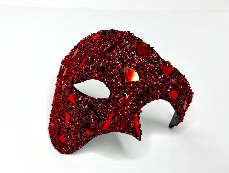Red Makara Mirror Mask - Phantom of the Opera Version With Comfort Plus ...