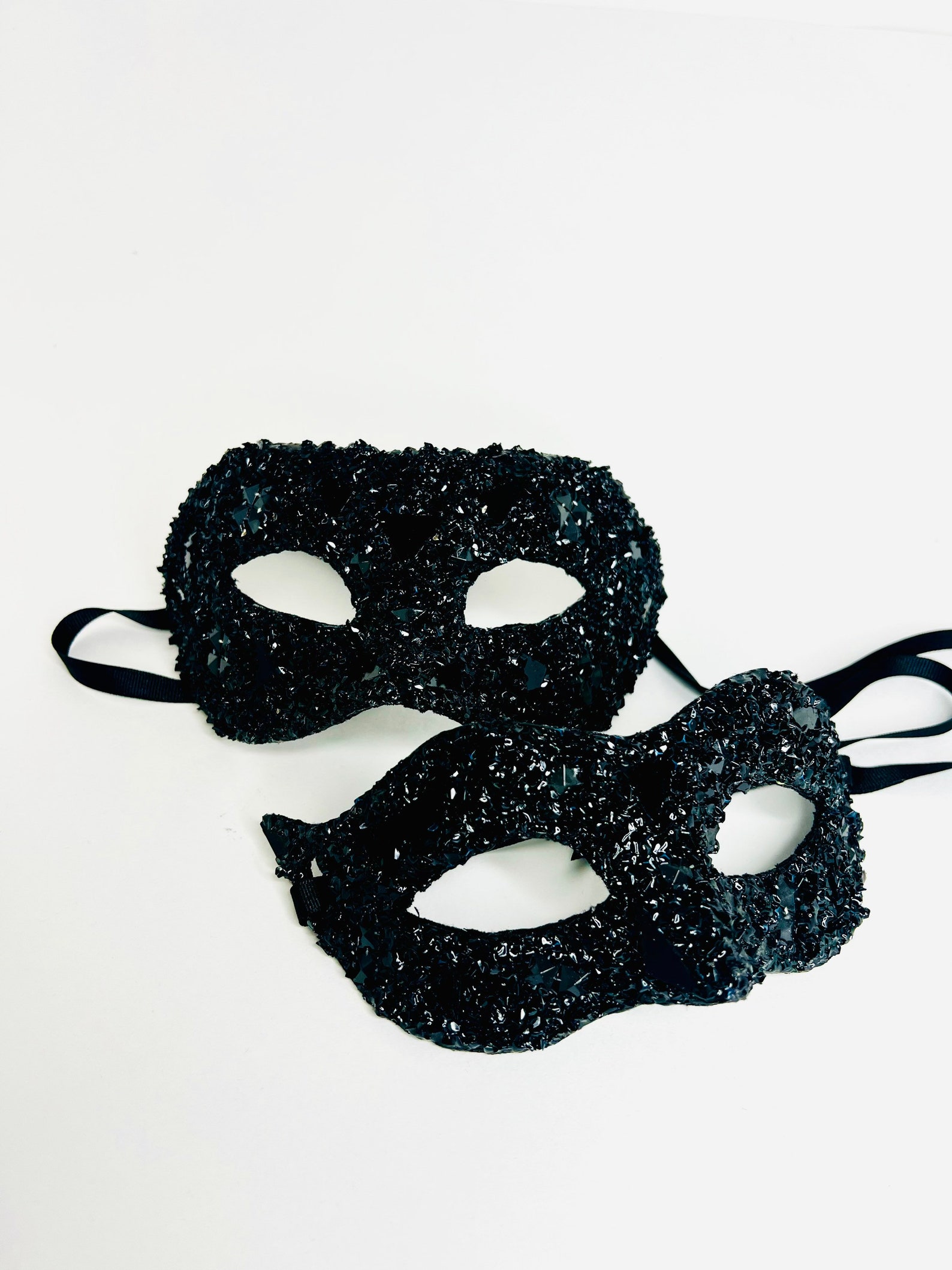 Makara Mirror Mask, Couple Edition, Glitter Rhinestones Finish ...