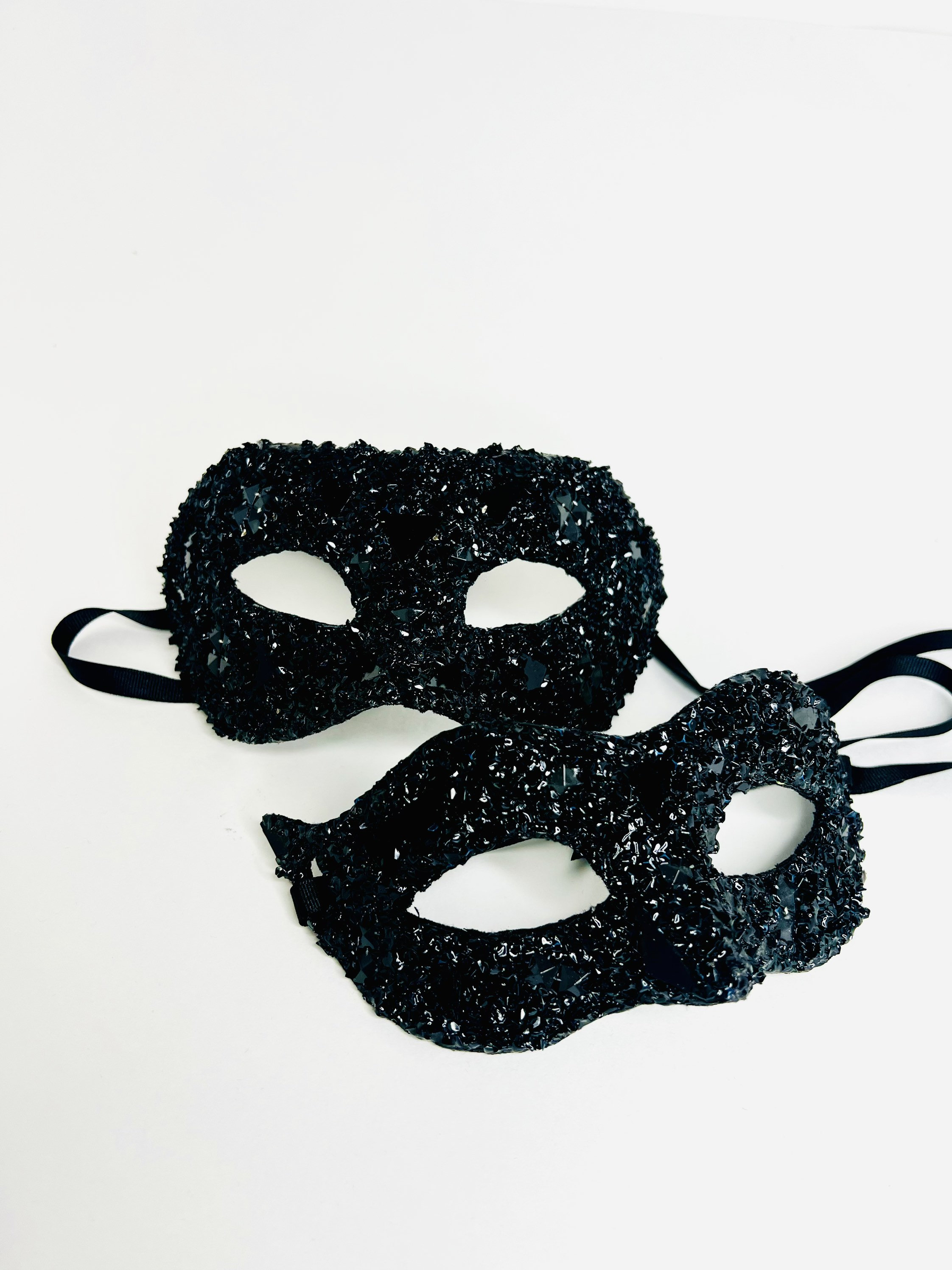 Makara Mirror Mask, Couple Edition, Glitter Rhinestones Finish ...