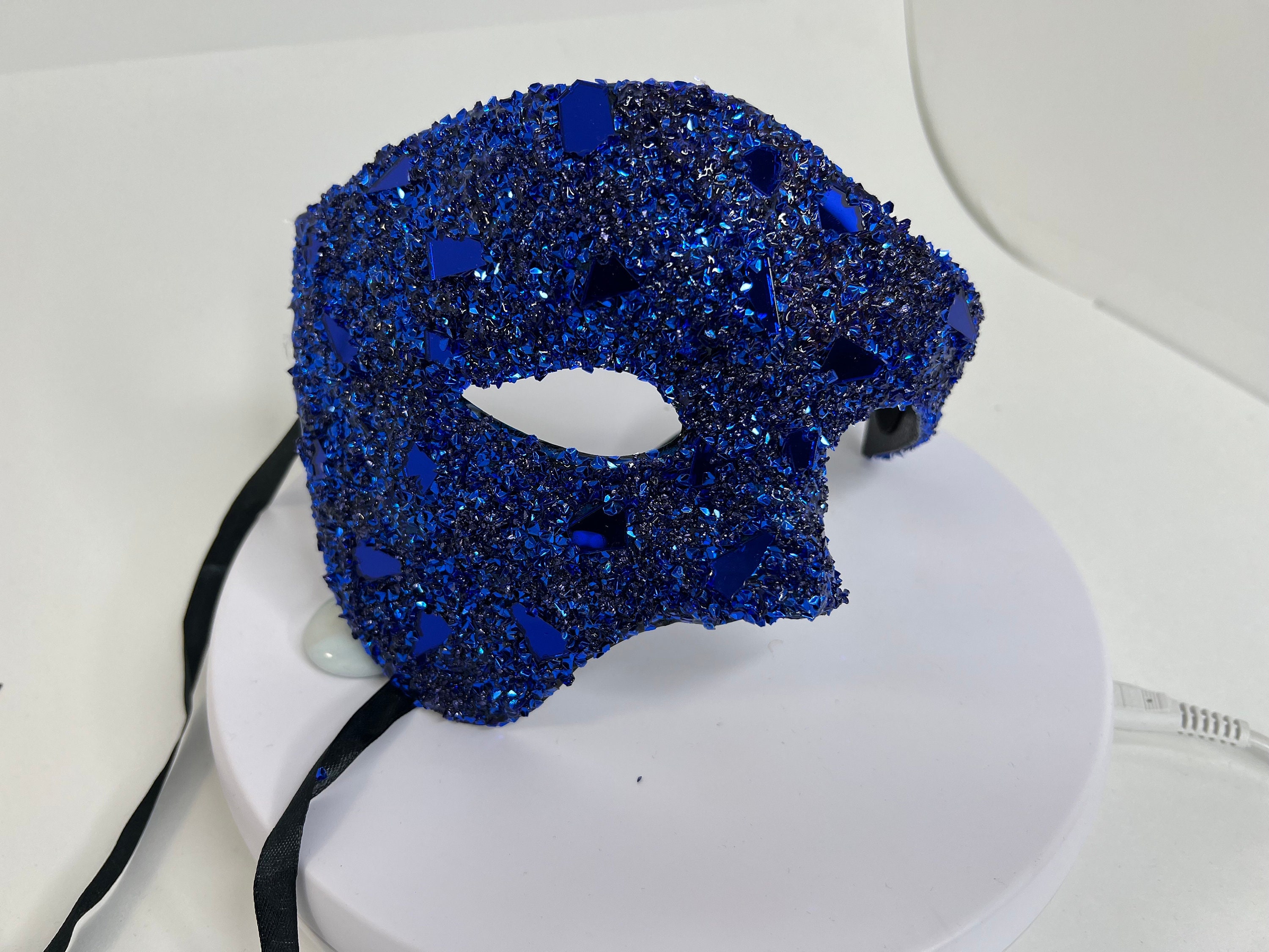 Blue Makara Mirror Mask, Phantom of the Opera With Comfort Plus ...