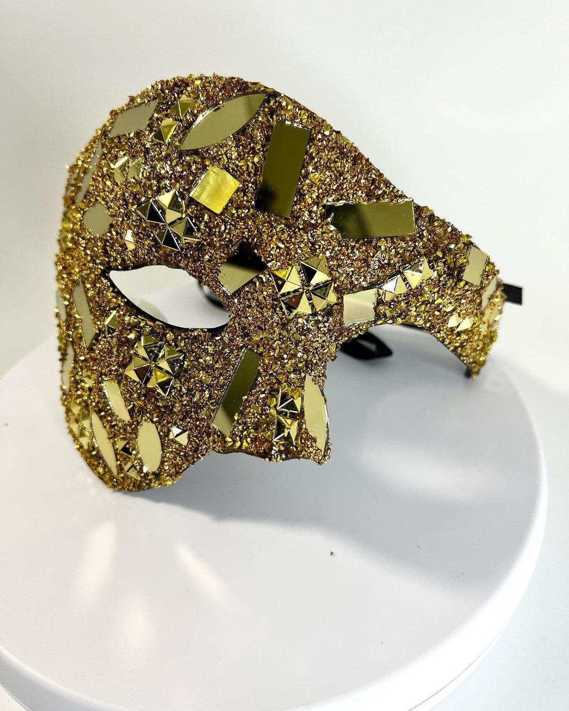Makara Mirror Mask Gold Phantom of the Opera Version With Comfort Plus ...