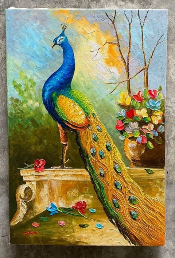 Colorful Peacock Art