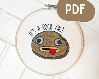 It's a Rock Fact Cross Stitch Pattern Over the Garden Wall PDF - Etsy