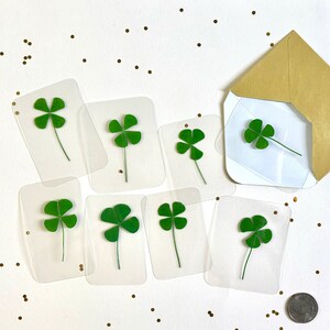 3 SIZES: Real Four Leaf Clover Laminated, Enveloped Included - Genuine ...