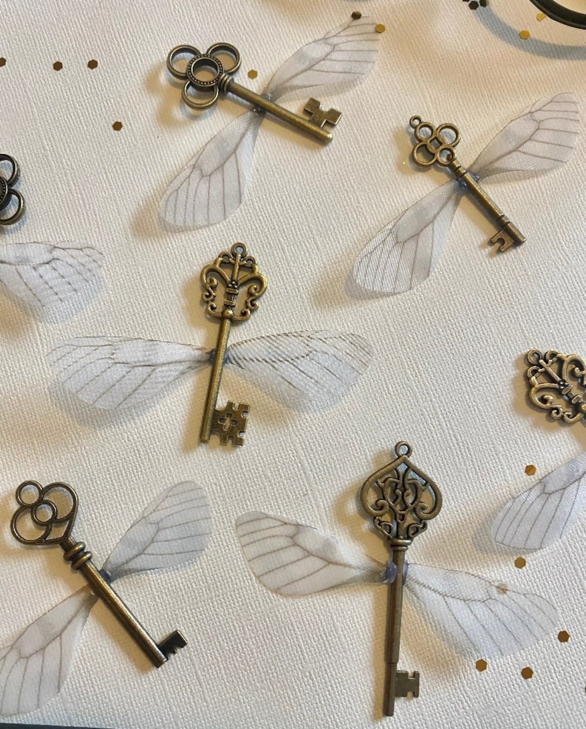 Large Flying Keys Antique Bronze Unique and Handmade - Etsy