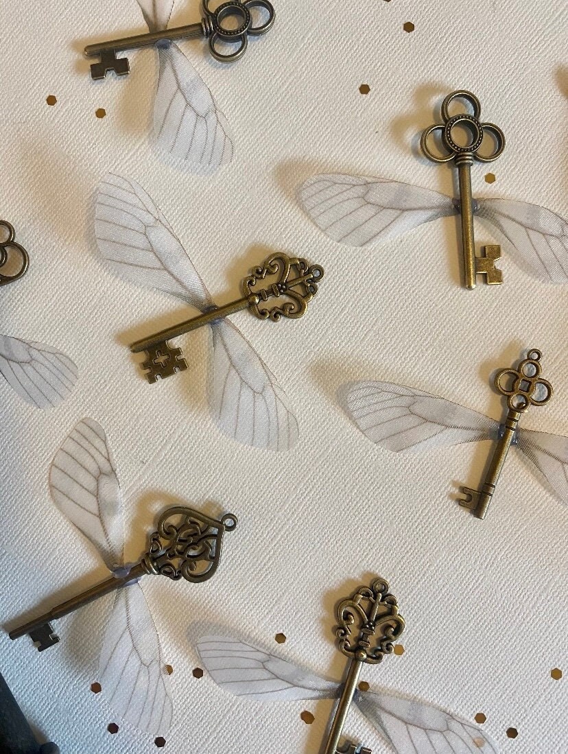 Large Flying Keys Antique Bronze Unique and Handmade - Etsy