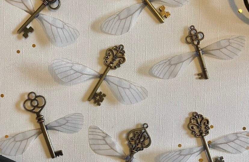 Large Flying Keys Antique Bronze Unique and Handmade - Etsy