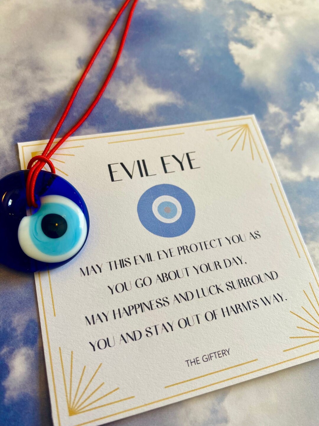 Evil Eye Amulet Car Mirror - Protect Charm Talisman - Gift for Her Him ...