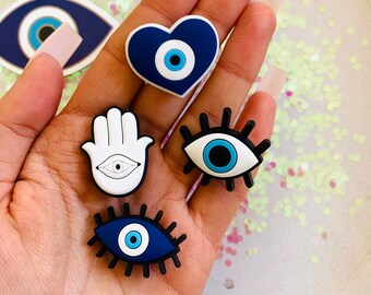 Croc Charms Evil Eye - Etsy