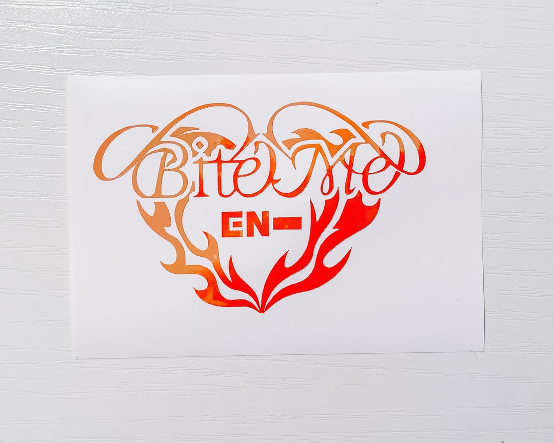 Enhypen Bite Me Decal Enhypen World Tour Light Stick, Laptop, Stanley ...