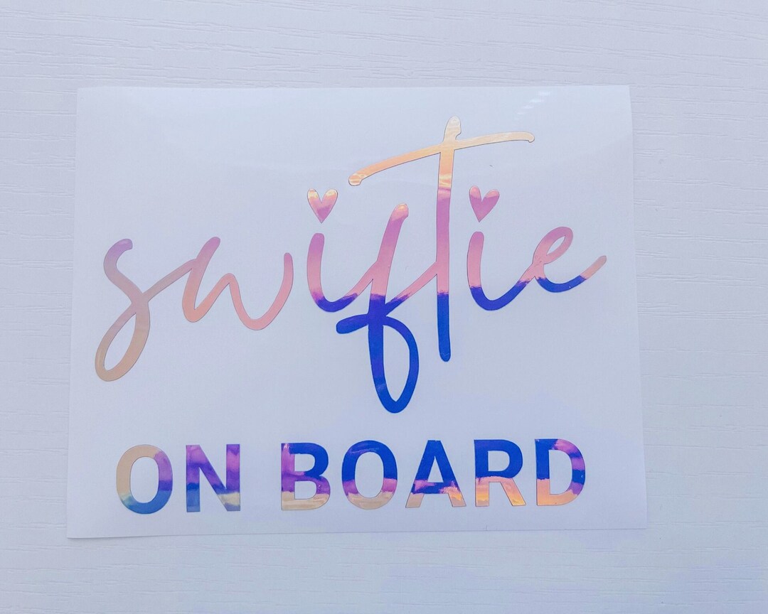 Swiftie on Board Decal - Etsy
