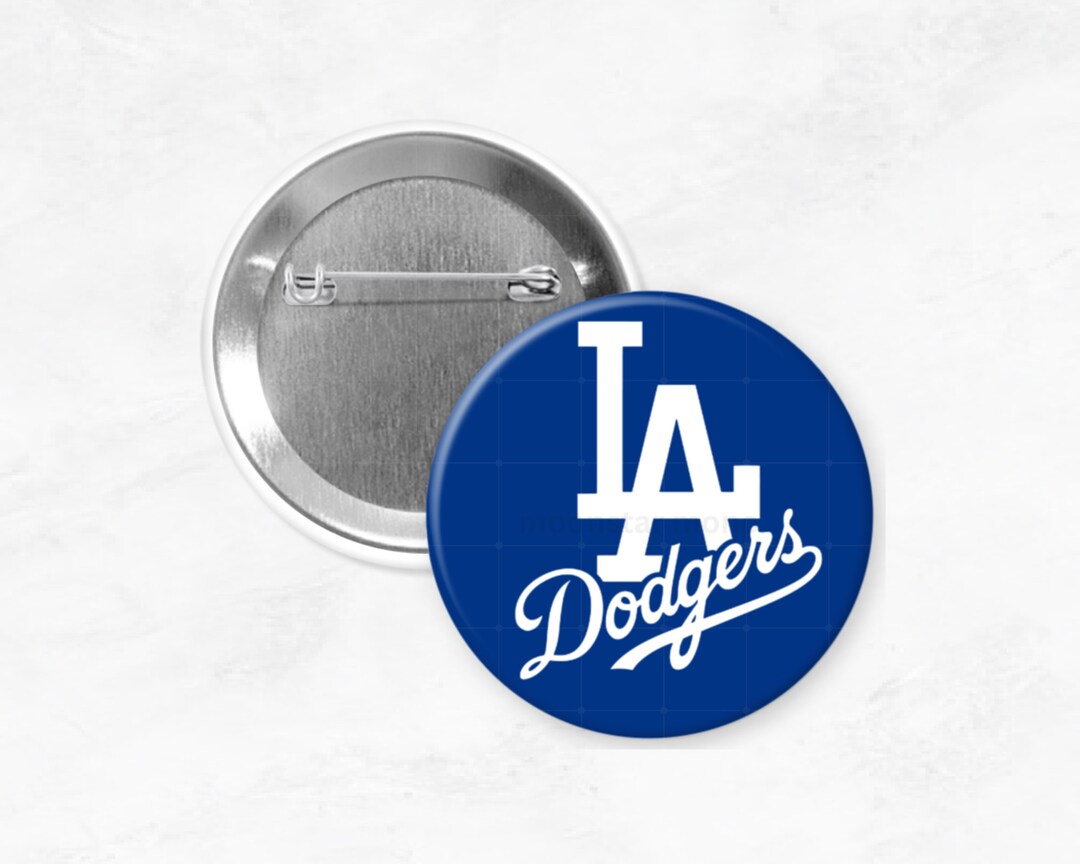 LA Dodgers Button Pin - Etsy