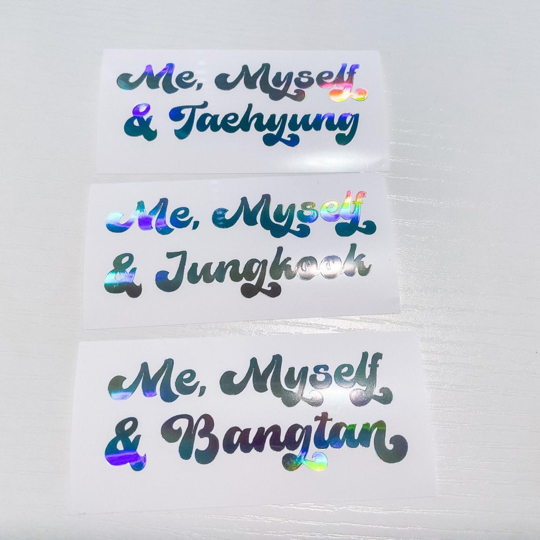 Me, Myself & Bangtan BTS Car Decals Laptop, Tumbler, Car Window Decals ...