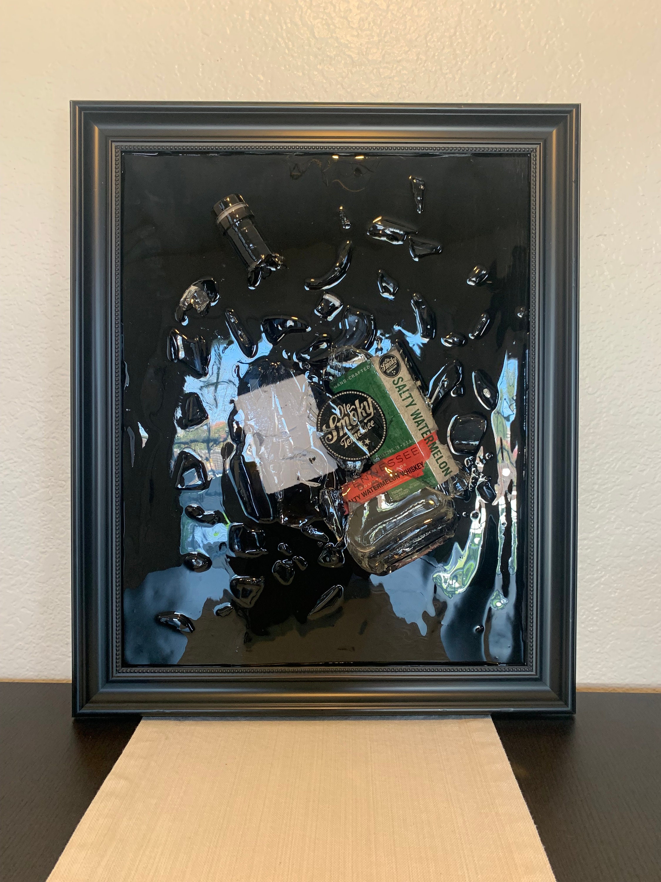 Custom Resin Broken Bottle Art - Etsy