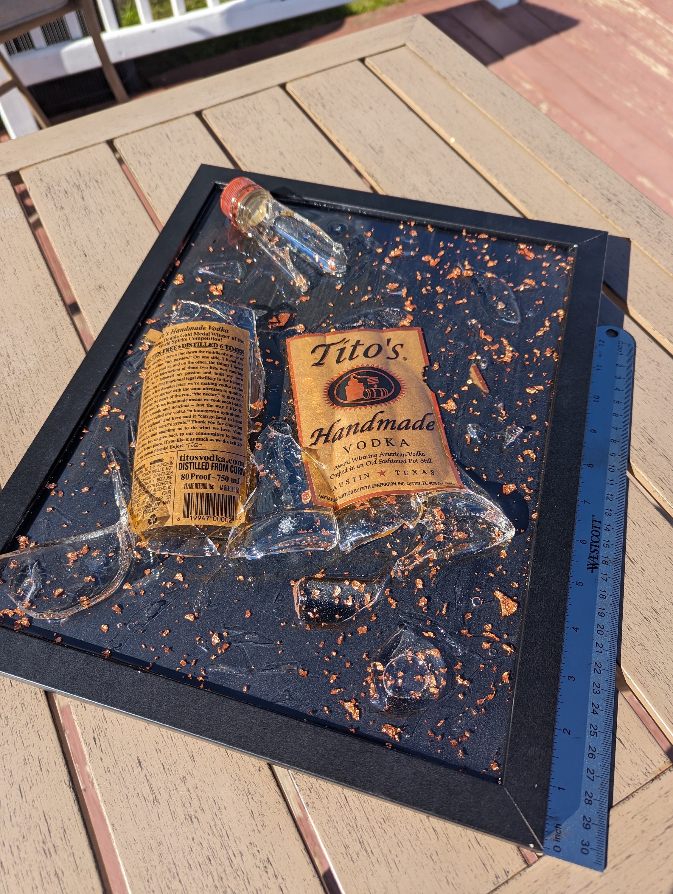 Broken Titos Bottle Resin Art - Etsy