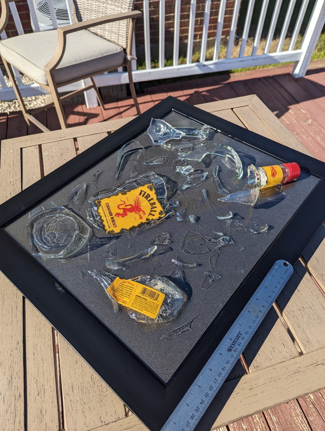 Broken Fireball Bottle Resin Art - Etsy