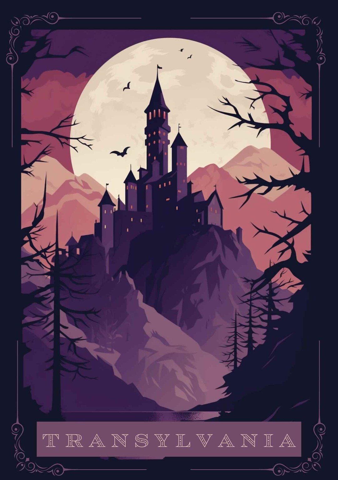 Transylvania Travel Poster Image Retro Vintage Travel Print - Etsy