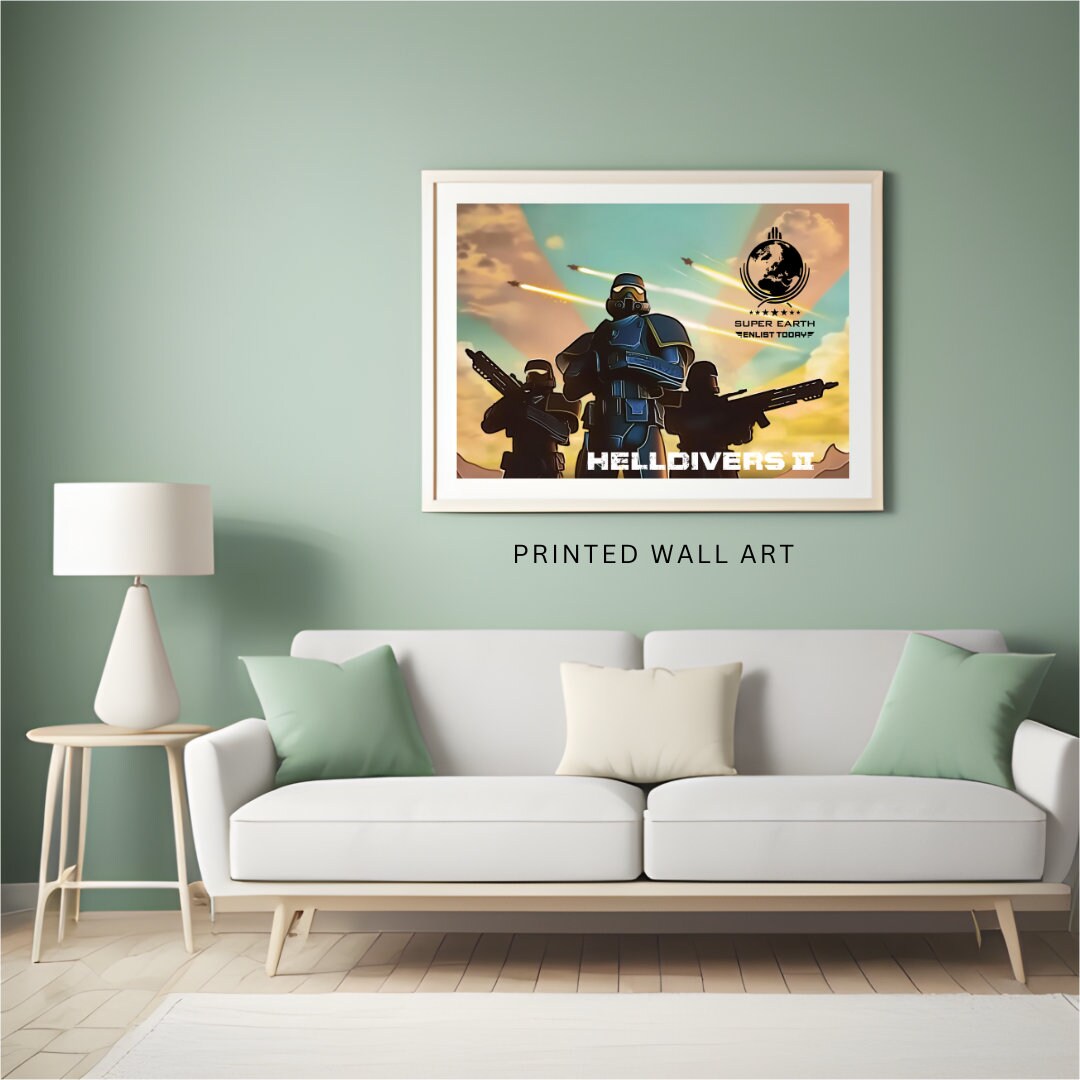 Helldivers II: Battle Ready Exclusive Landscape Wall Art Poster ...