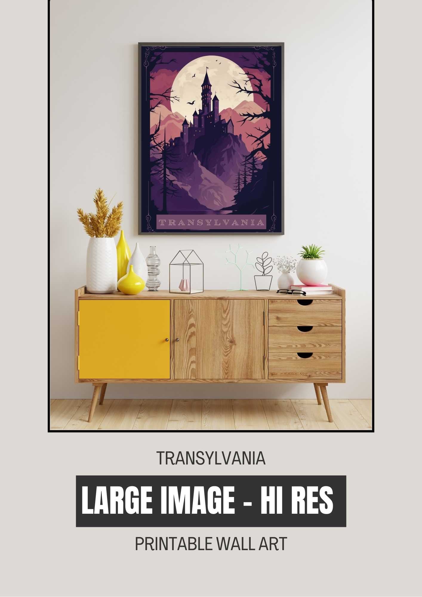 Transylvania Travel Poster Image - Retro Vintage Travel Print Style of ...