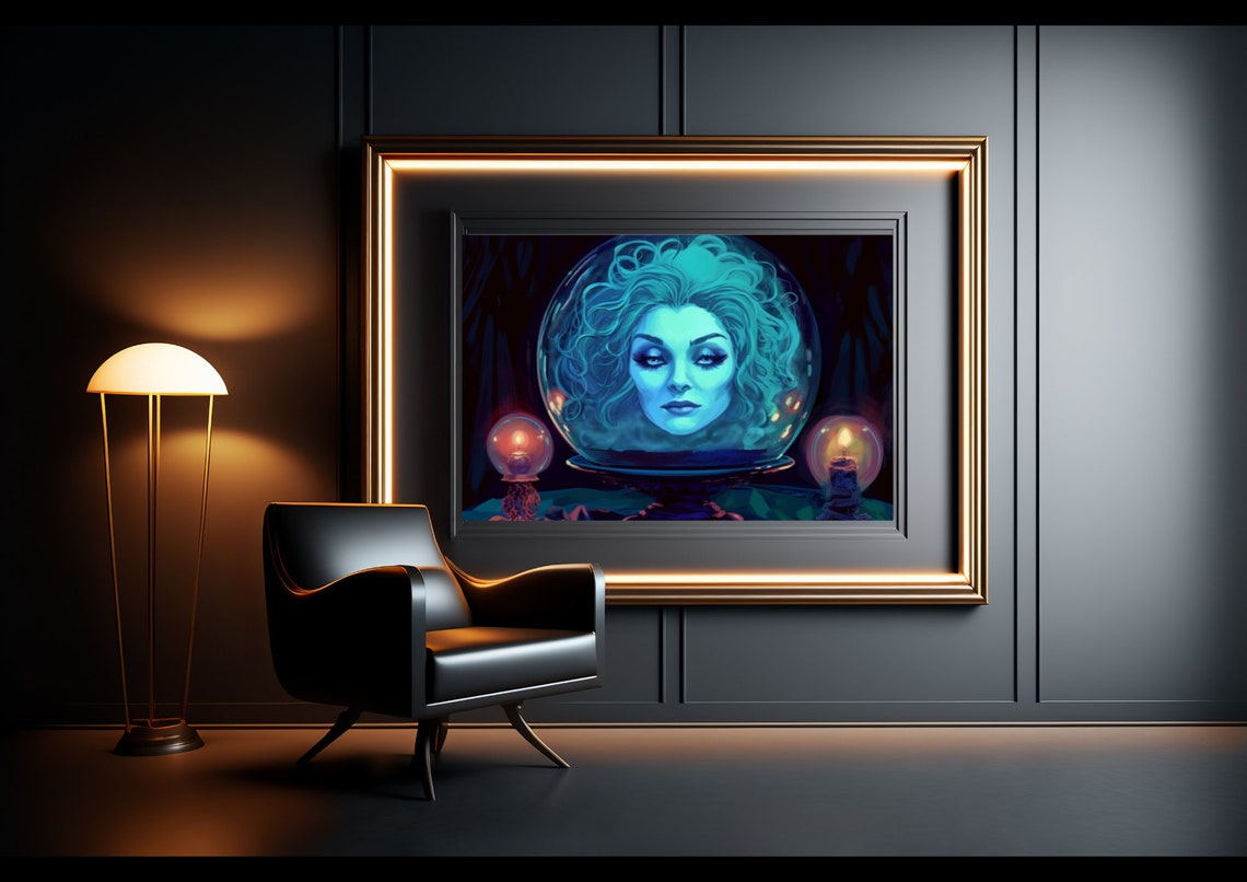 Haunted Mansion - Madame Leota Art - Digital Art File for Instant ...