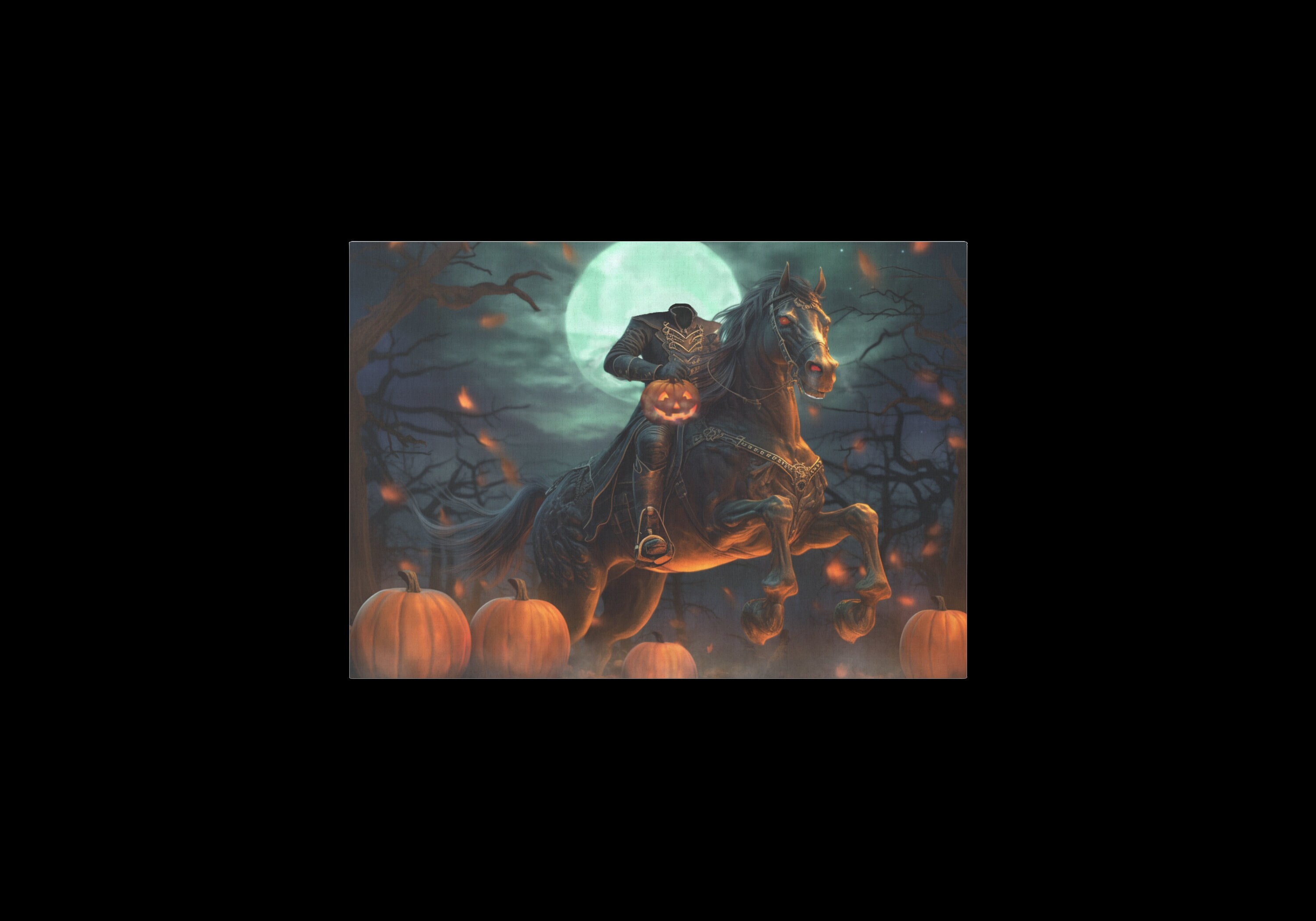Headless Horseman Poster. Sleepy Hollow Inspired Halloween Art - Etsy