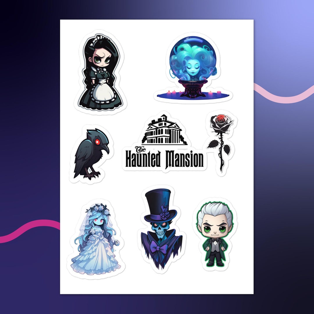 Haunted Mansion Inspired Sticker Sheet - Set 2 - Etsy